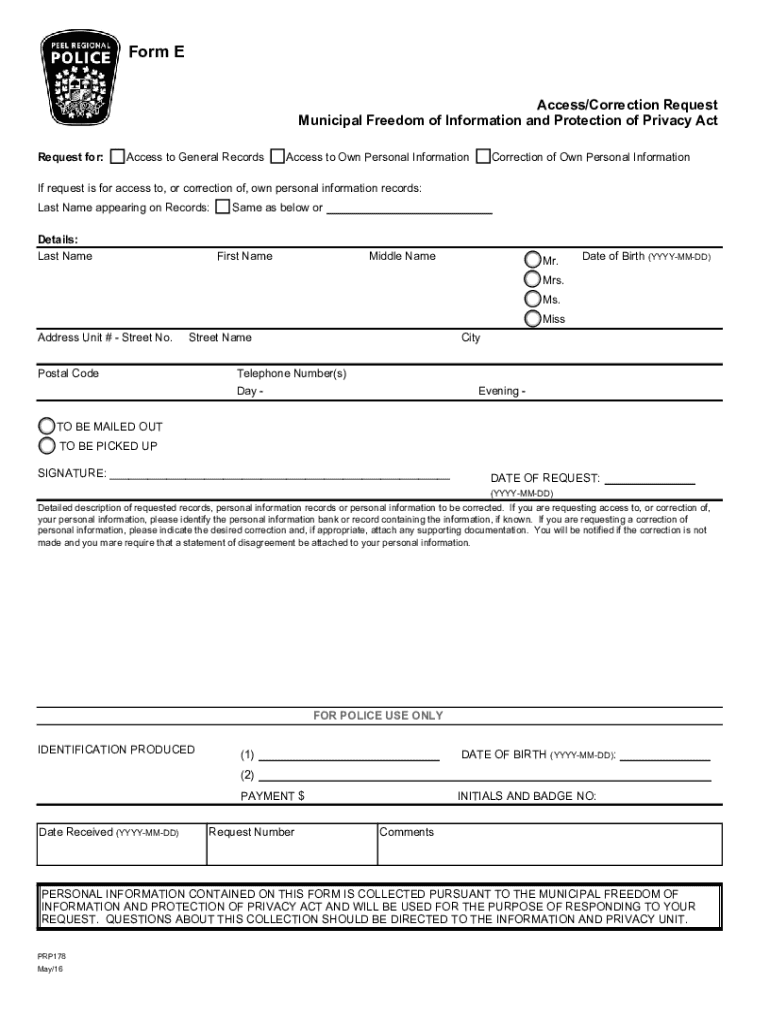 Fillable Online FOI Request Form - Northumberland County Fax Email ...