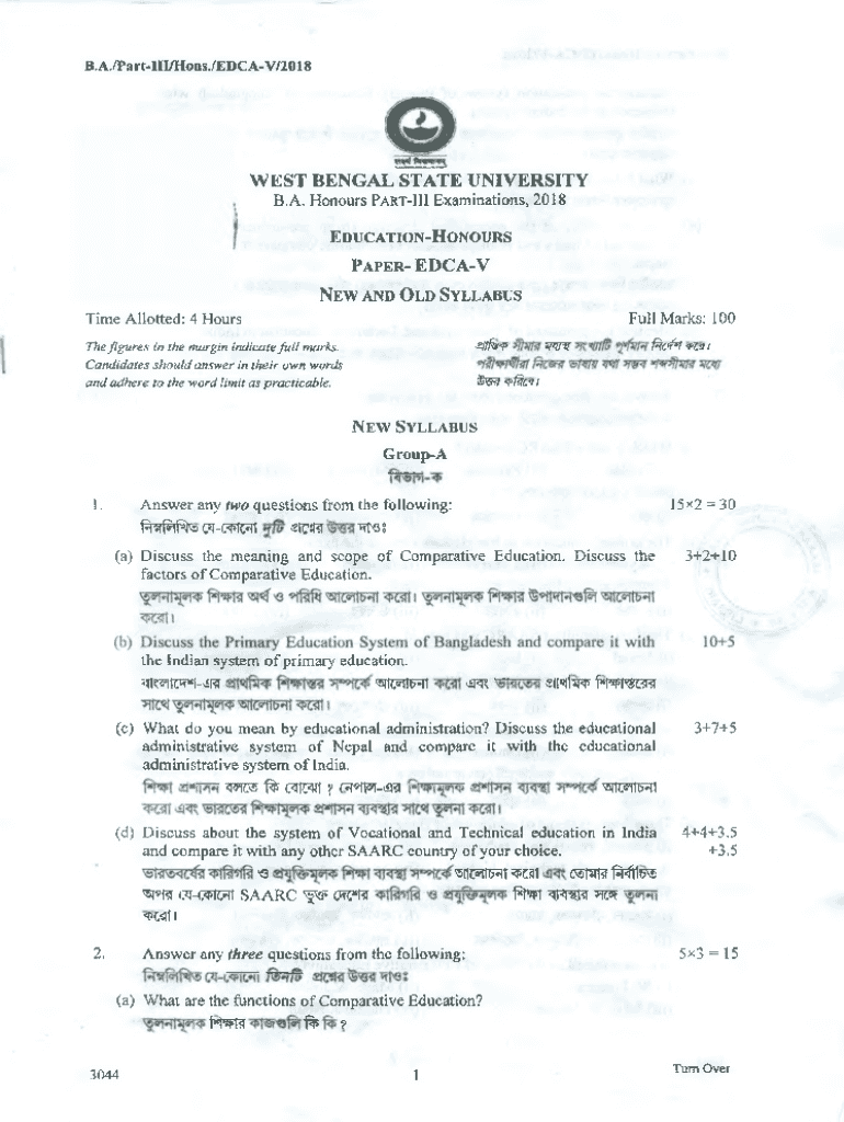 Fillable Online WEST BENGAL STATE UNIVERSITY - wbsuexams.net. Fax Email ...