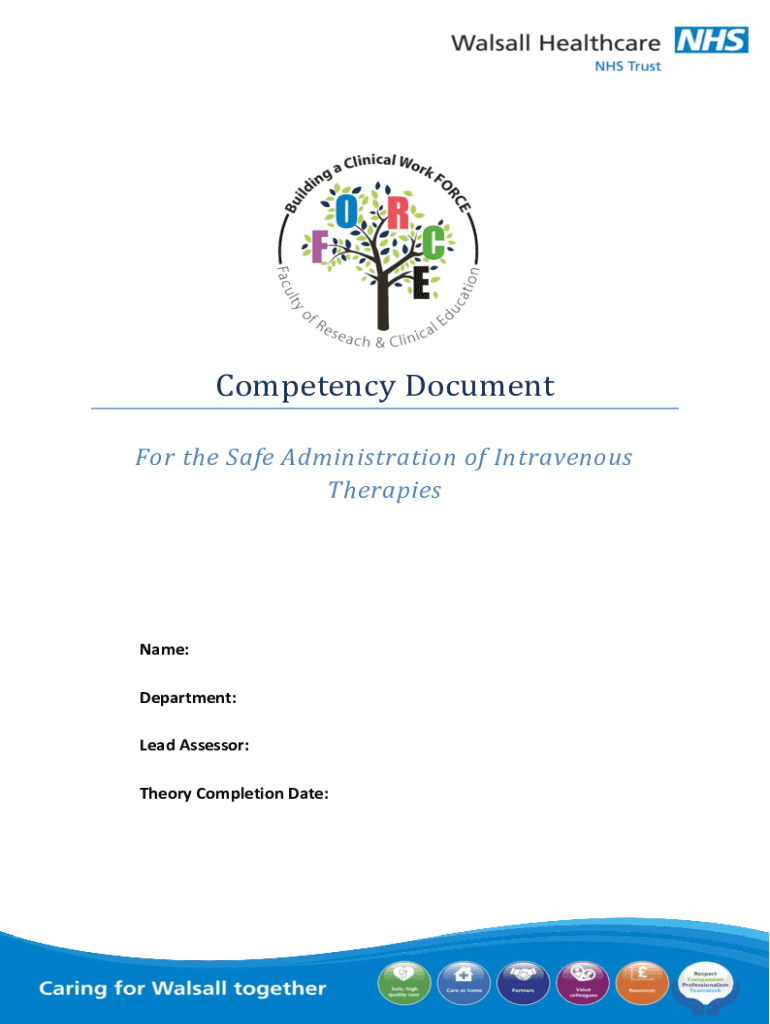 Fillable Online Competency Document Fax Email Print - pdfFiller