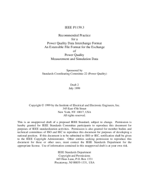 Fillable Online IEEE Recommended Practice for Power Quality Data ...