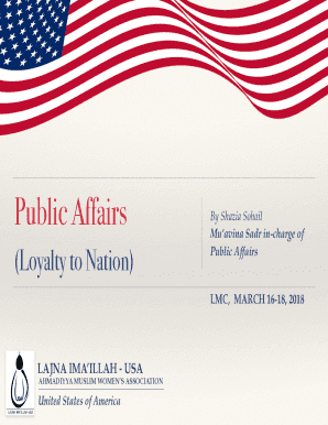 Fillable Online (Loyalty to Nation) - Lajna Ima'illah USA Fax Email Print - pdfFiller