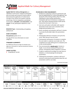 Fillable Online Texas FCCLA Competitive Event Descriptions The STAR ...