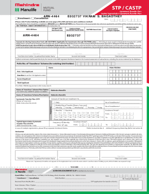 Fillable Online systematic transfer plan (stp) enrolment form to be Fax Email Print - pdfFiller