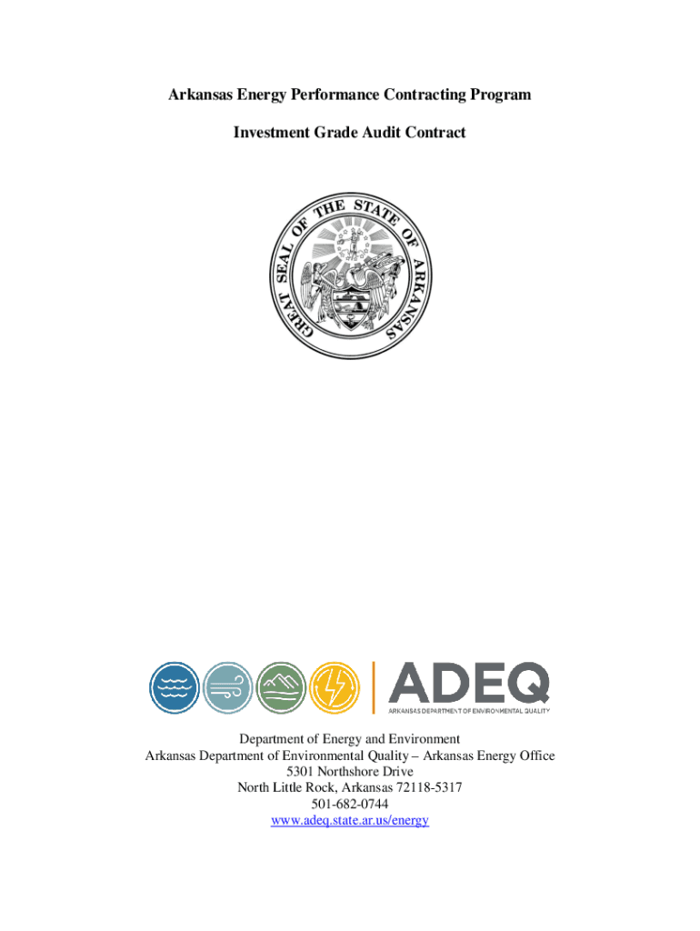 Fillable Online AEPC IGA - Investment Grade Audit and Project Development Contract. To be used ...