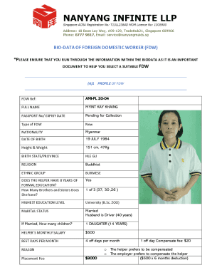 Fillable Online Get Biodata Format For Domestic Helper - US Legal Forms ...