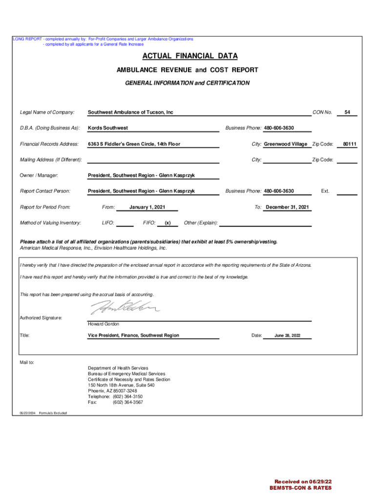 Fillable Online Emergency Medical Services: Decreasing Revenue and the ... Fax Email Print ...