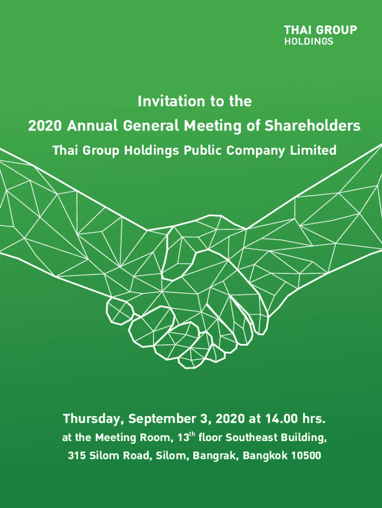 Fillable Online tgh : thai group holdings public company limited - SET ...