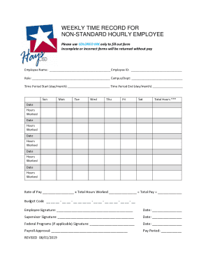 Fillable Online Automated Employee Timesheet Template in Excel - YouTube Fax Email Print - pdfFiller