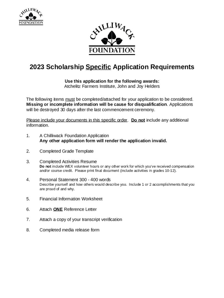 How do I apply for a scholarship? - Chilliwack Foundation - sss sd33 bc ...