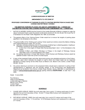 Fillable Online Permit parking areas, controlled parking zones and ...