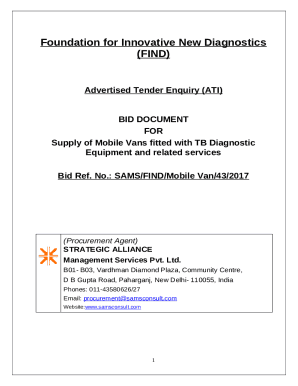 Foundation for Innovative New Diagnostics (FIND) Advertised ... Doc ...