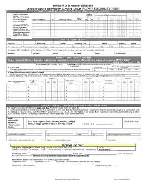 CHILD INCOME ELIGIBILITY - Beginnings and Beyond Doc Template | pdfFiller