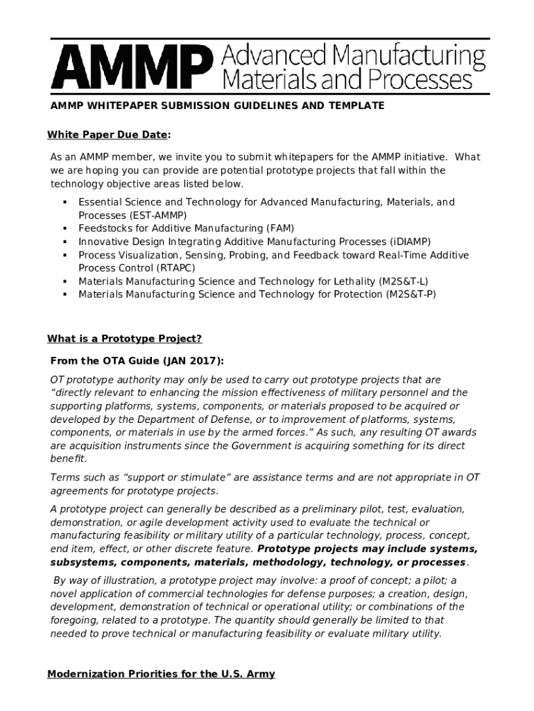 Request for white paper Doc Template | pdfFiller