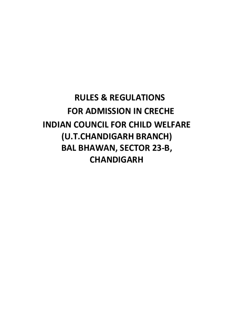 Fillable Online Creches ADMISSION FORM.docx Fax Email Print - pdfFiller