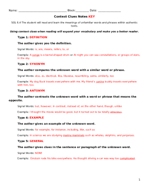 Context Clues: 5 Fun Activities to Boost Vocabulary ... Doc Template ...