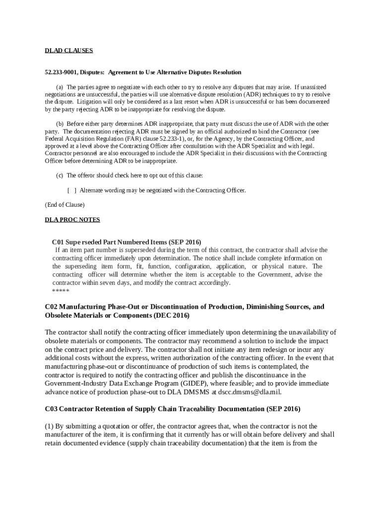 Agreement to Use Alternative Dispute Resolution (ADR) Doc Template ...