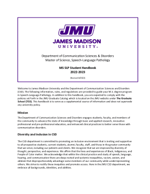 Fillable Online csd jmu JMU Department of Communication Sciences and ...