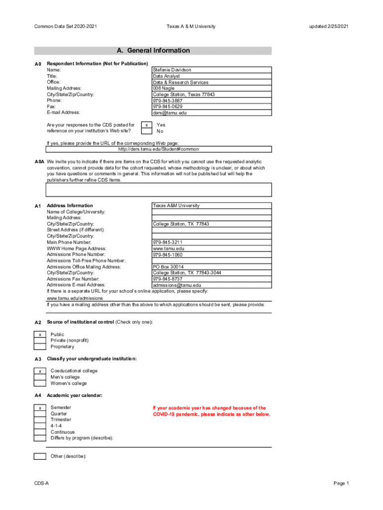 Fillable Online Rice common data set - Home Depot (The) hours Fax Email Print - pdfFiller