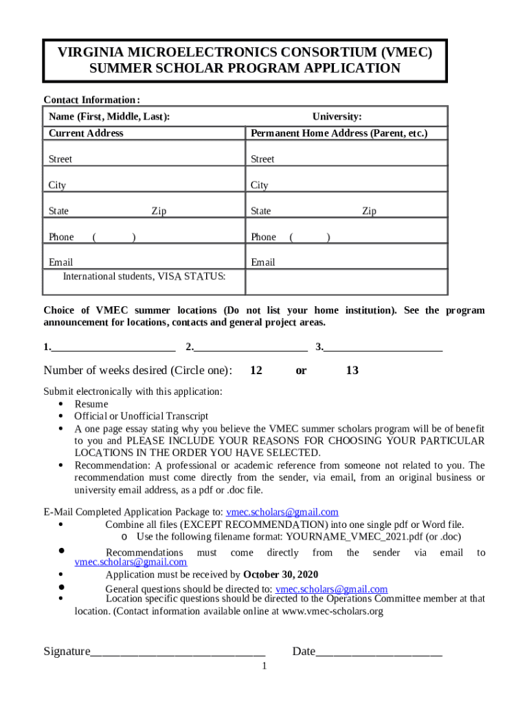 VIRGINIA MICROELECTRONICS Doc Template | pdfFiller