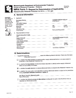 Fillable Online WPA Form 1' Request for Determination of B ... - Revize ...