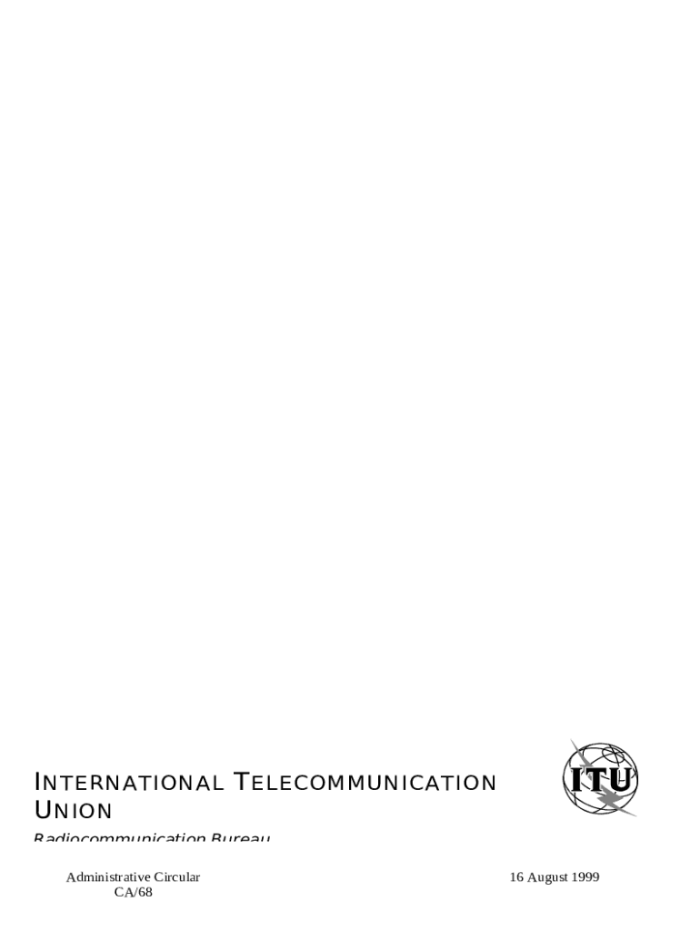 Radiocommunication Advisory Group - ITU Letter-Fax (English) Doc ...