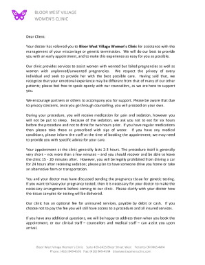 Fillable Online Miscarriage Management Referral Form Fax Email Print ...