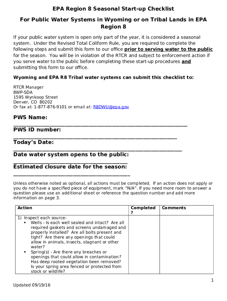 Drinking Water System Operations in Wyoming and on Tribal ... Doc ...