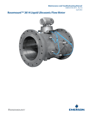Fillable Online EMERSON Rosemount Ultrasonic Flow Meters Instruction ...
