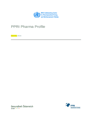 The Pharmaceutical Pricing and Reimbursement Ination ... - ppri goeg ...