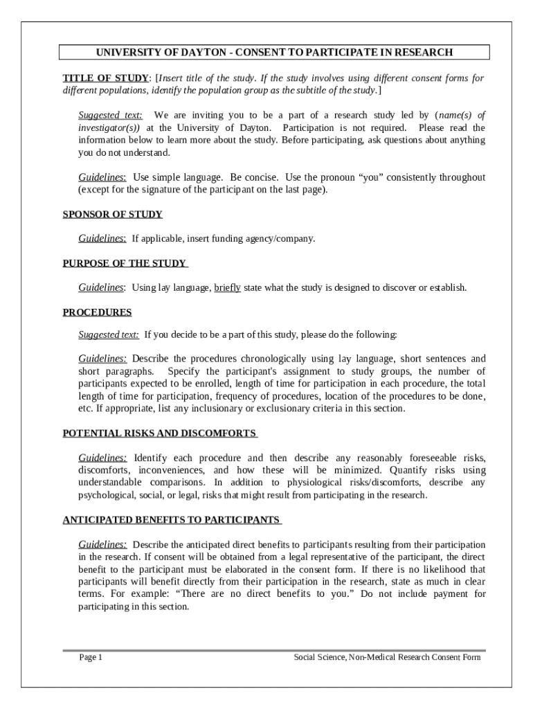 RESEARCH PARTICIPANT CONSENT - Purdue IRB Doc Template | pdfFiller