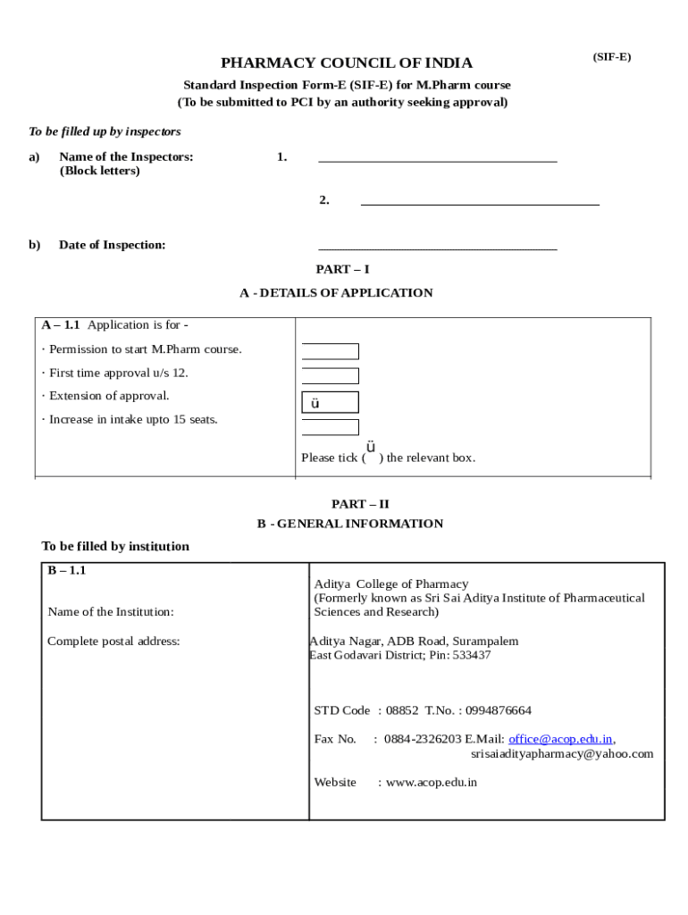 Pharm-D-PCI-Standard-Inspection-.pdf Doc Template | pdfFiller