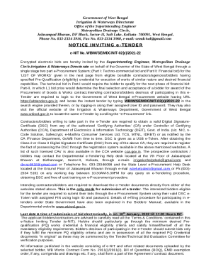 Metropolitan Drainage Circle, - wbiwd gov Doc Template | pdfFiller
