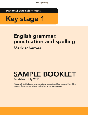 Fillable Online Sample key stage 2 mathematics test mark schemes Fax ...