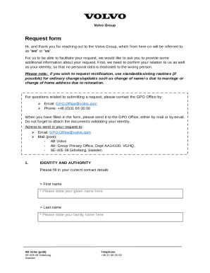 Request - Volvo Trucks Doc Template | pdfFiller