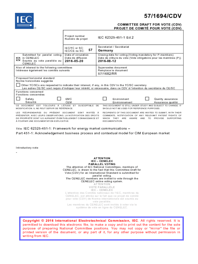 Fillable Online cimug ucaiug Draft IEC 62325 Fax Email Print - pdfFiller