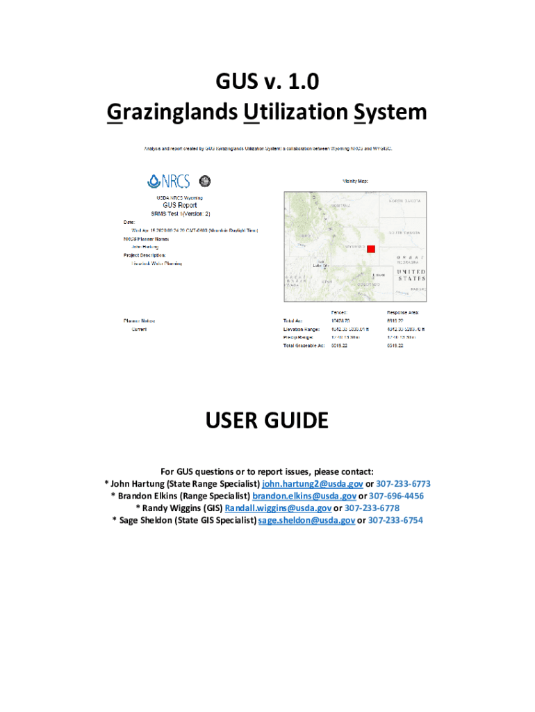 Fillable Online GUS User Guide Fax Email Print - pdfFiller