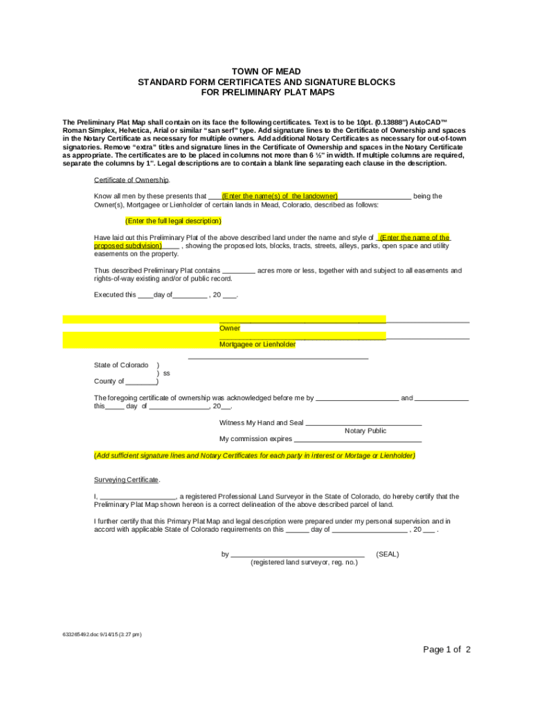 Site and Sketch Plans, Plats, and Physical Development Doc Template ...