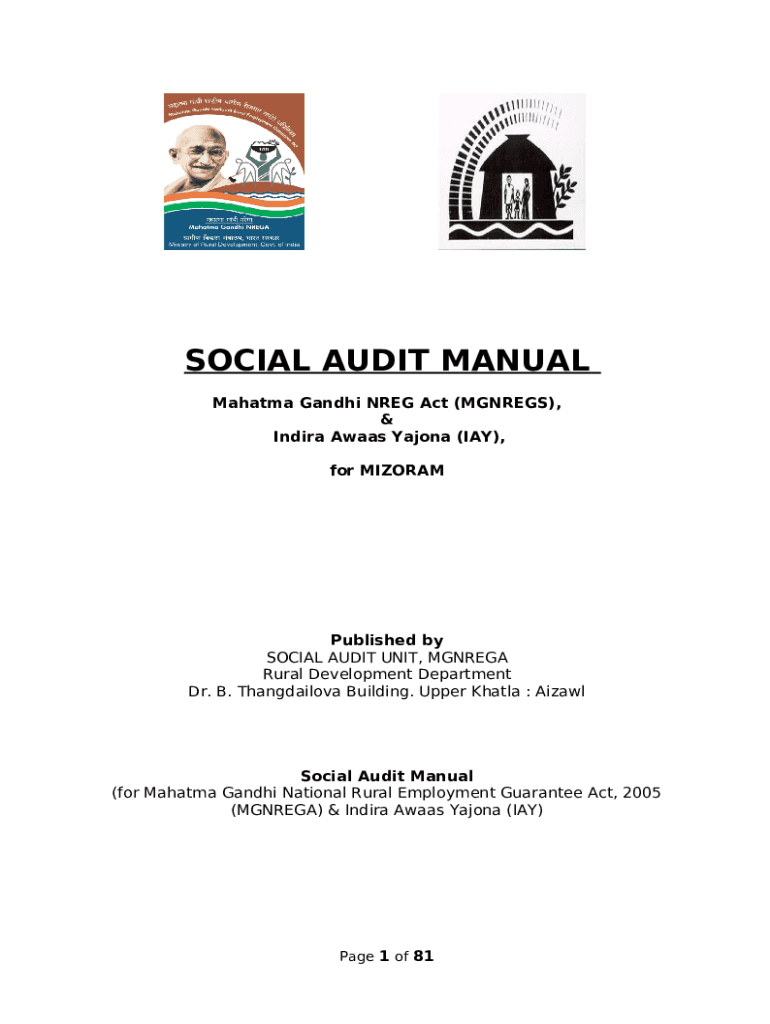 process of social audit under mgnrega: a case study of ... - mizorural ...