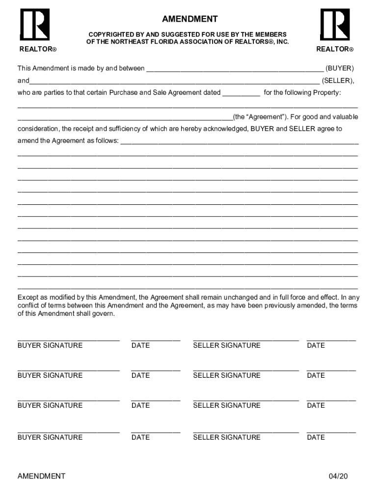 Fillable Online Amendment to Agreement of Purchase and Sale - Axess Law ...