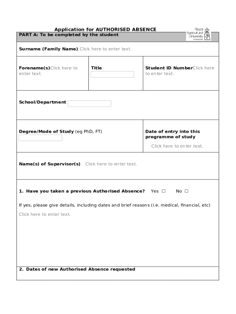 FAMILY ACCESS- SUBMITTING AN ABSENCE REQUEST Doc Template | pdfFiller