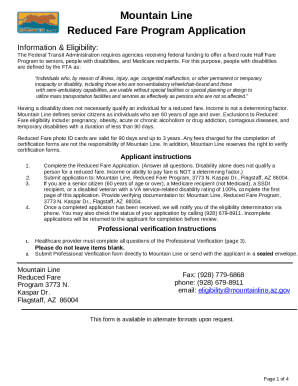 Reduced Fare Program Application - Flagstaff - Mountain Line ...