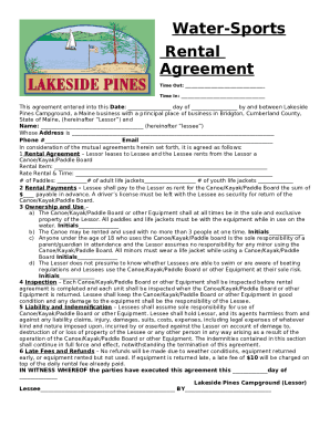 Vacation Rental Agreement Template Doc Template | pdfFiller