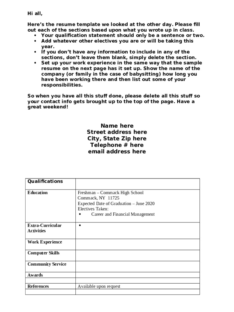 High School Student Resume Template & 20+ Examples - Zety Doc Template ...
