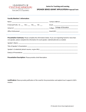 Fillable Online Chair/Division Chief letter of support template Fax ...
