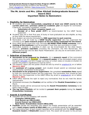 UROP Award Research Report Template.docx Doc Template | pdfFiller