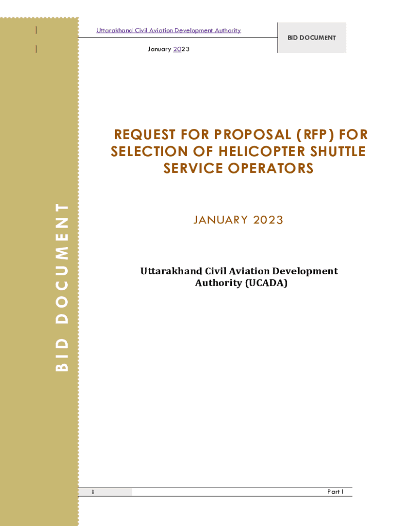 Fillable Online request for proposal (rfp) for selection of helicopter ...