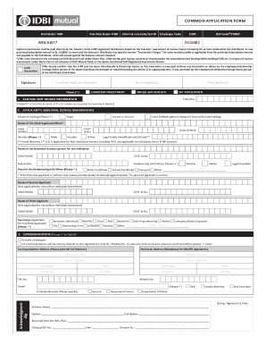 Fillable Online COMMON APPLICATION FORM COMMON APPLICATION ... Fax ...