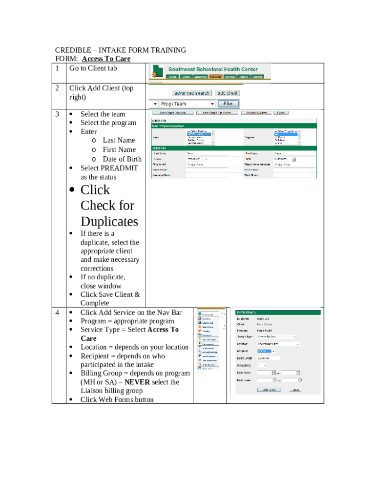 Set Default Intake s - TheraNest - Zendesk Doc Template | pdfFiller
