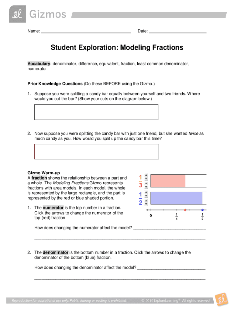 Fillable Online A Complete Review of Fractions: Add, Subtract, Multiply ...