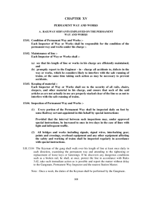 Fillable Online Job profile of JE(Permanent Way) - Indian Railway Employee Fax Email Print ...
